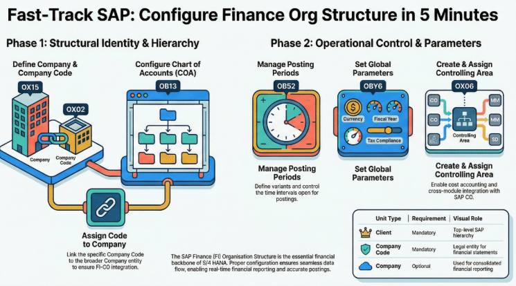 SAP Finance Organization Structure in S4 HANA in 5 Minutes